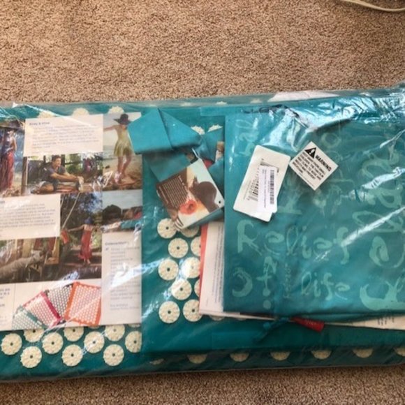 Spoonk | Other | Spoonk Acupressure Eco Mat Pagoda Blue With Massage ...